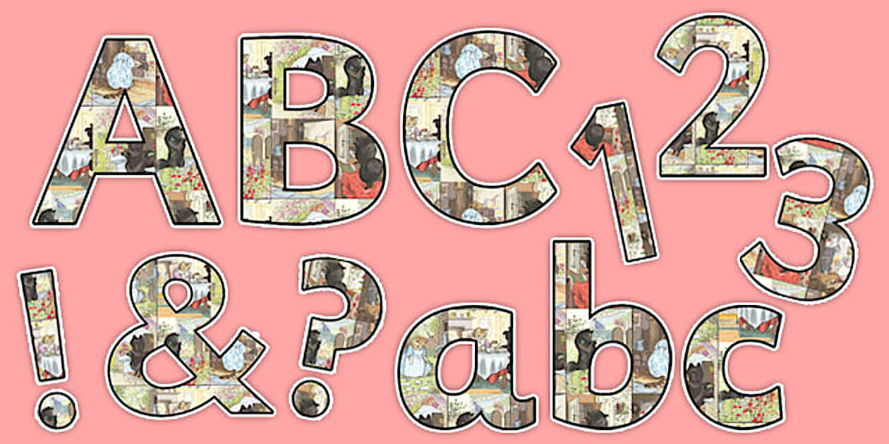 Editable Beatrix Potter - The Tale of the Pie and the Patty Pan Display