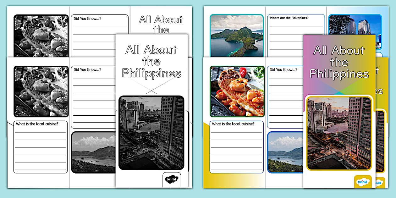 All About the Philippines Leaflet Template (teacher made)