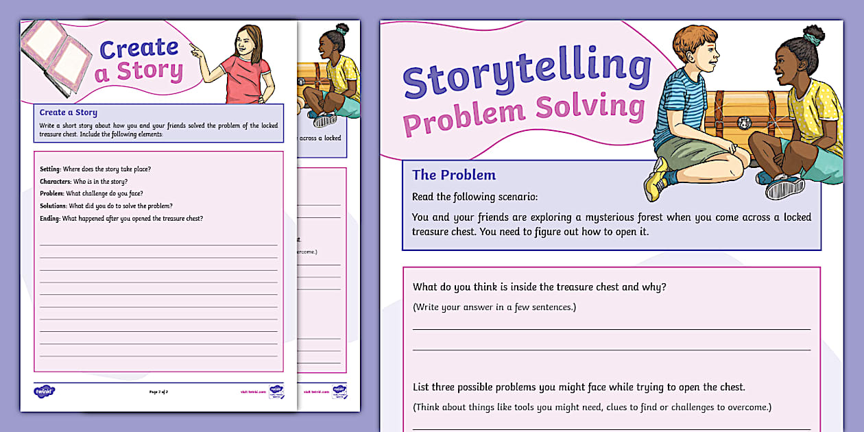 Storytelling Problem Solving Worksheet (teacher made)