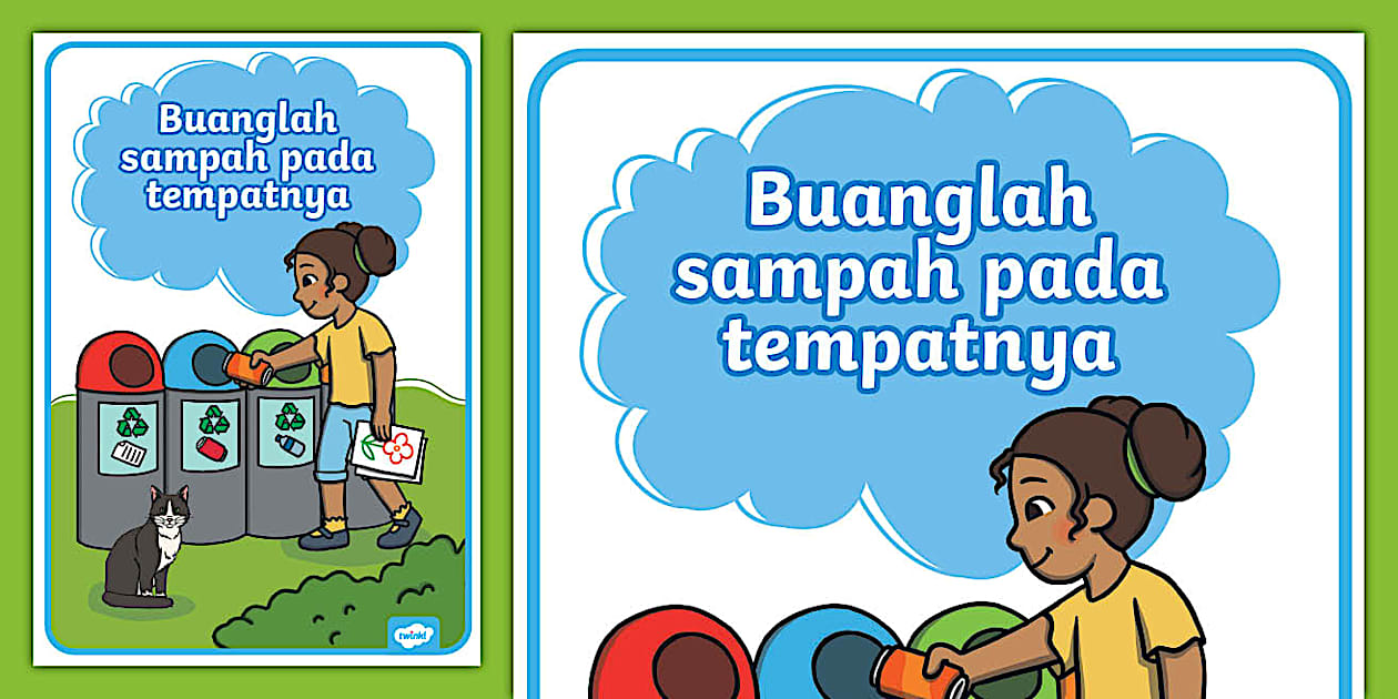 Use the Bin Poster Lower Primary - Indonesian - Twinkl