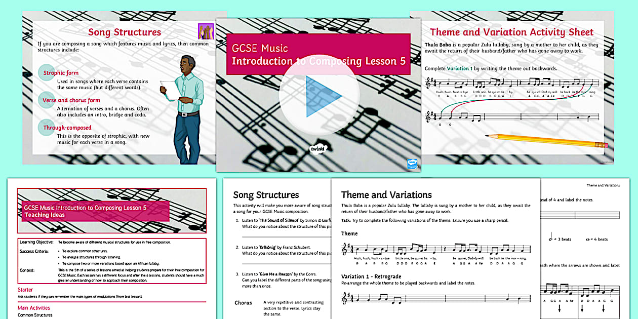 Introduction to Composing Lesson 5 - Twinkl