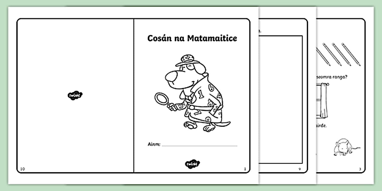 Maths in Our School Environment for Junior & Senior Infants Booklet