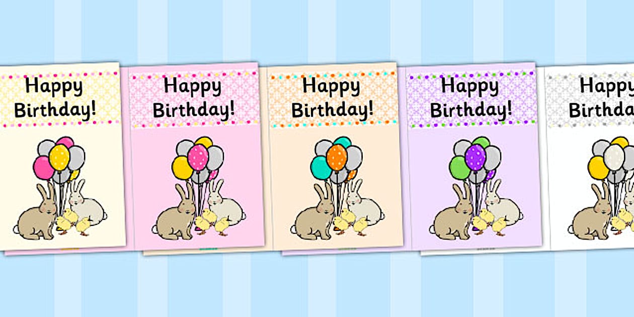 Easter Themed Birthday Cards