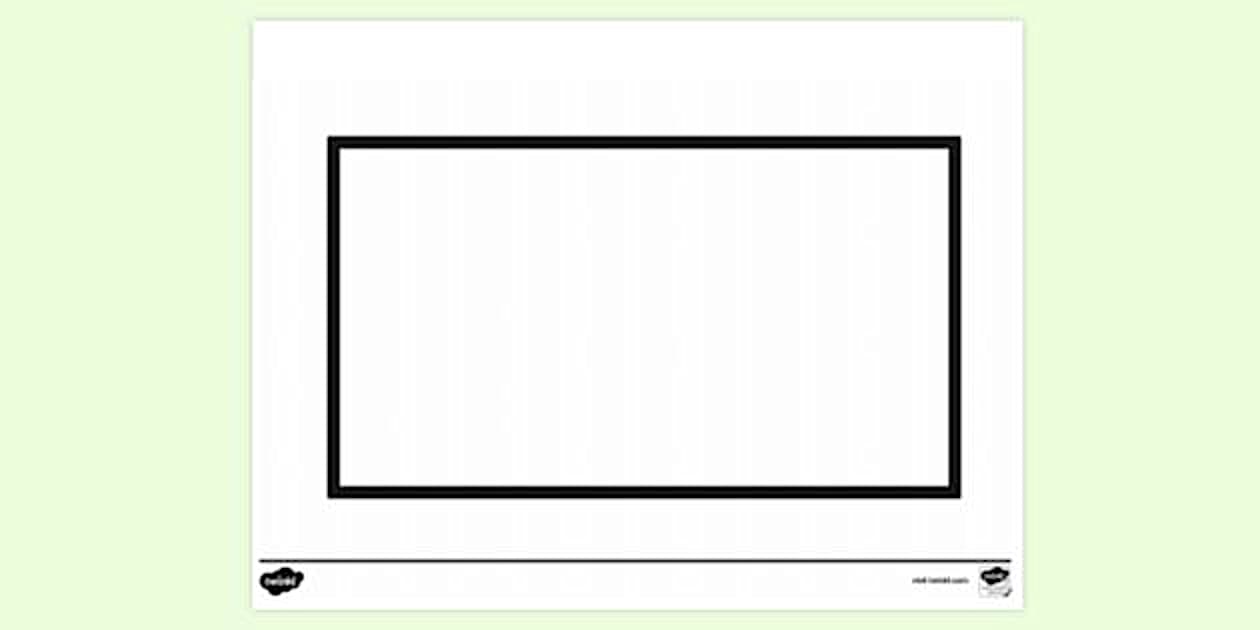 Rectangle Colouring | Colouring Sheets - Twinkl