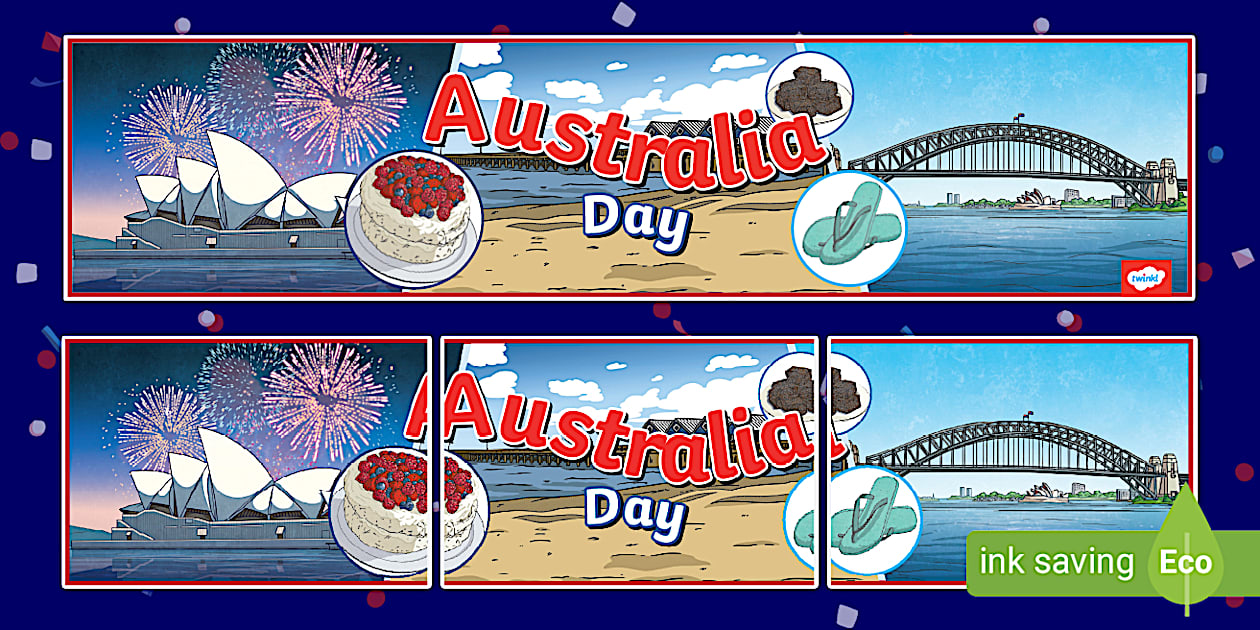 Australia Day Display Banner - Twinkl