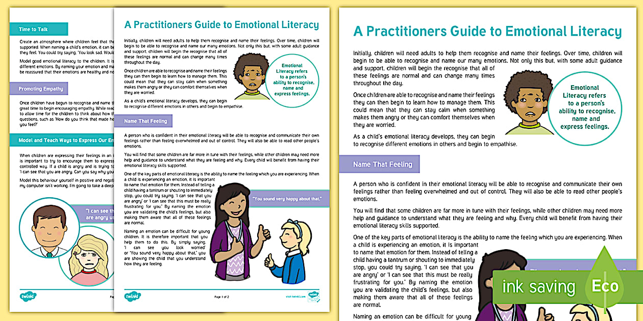 EYFS: Emotional Literacy Practitioners Guide (teacher made)