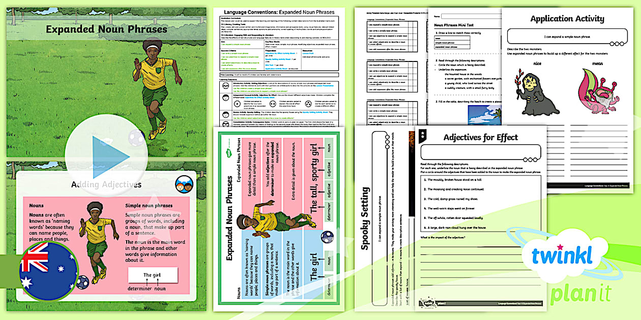 Year 4 Language Conventions Expanded Noun Phrases Lesson