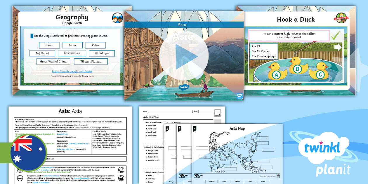 Year 6 HASS Geography Asia Lesson 1 Asia