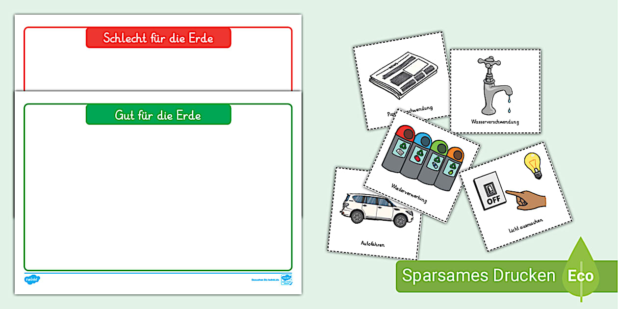 Tag der Erde - Sortierspiel