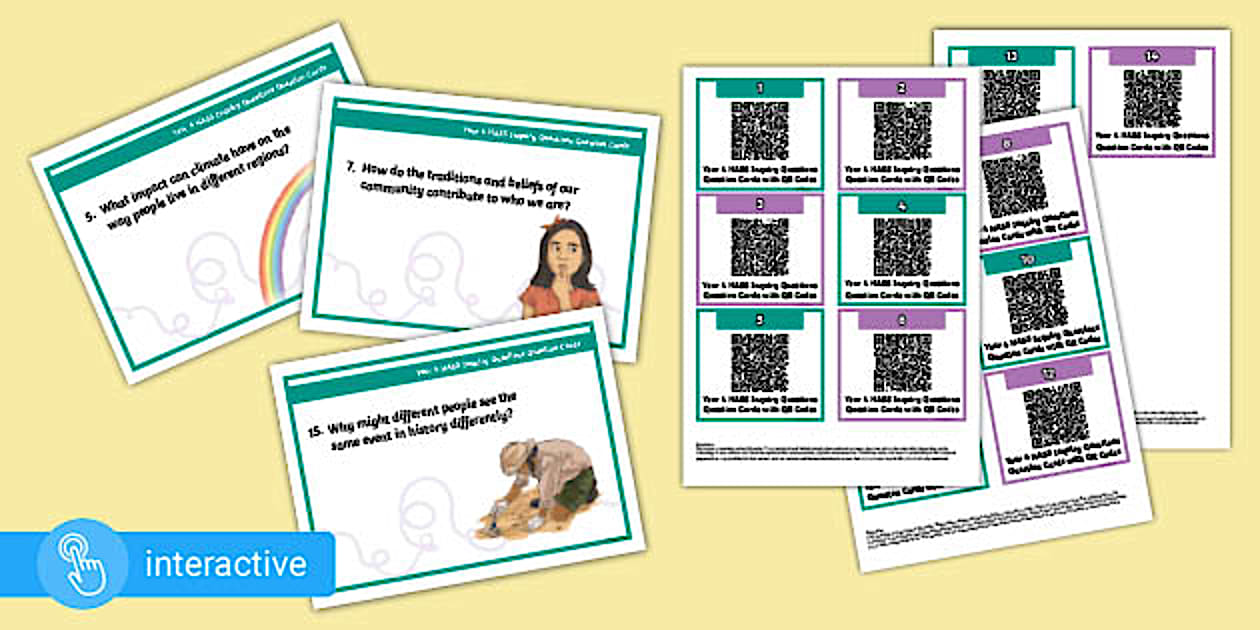 Year Four HASS Inquiry Questions Question Cards - Twinkl