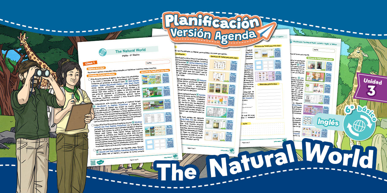 Planificación | Natural | 6° Básico | Inglés | Actions