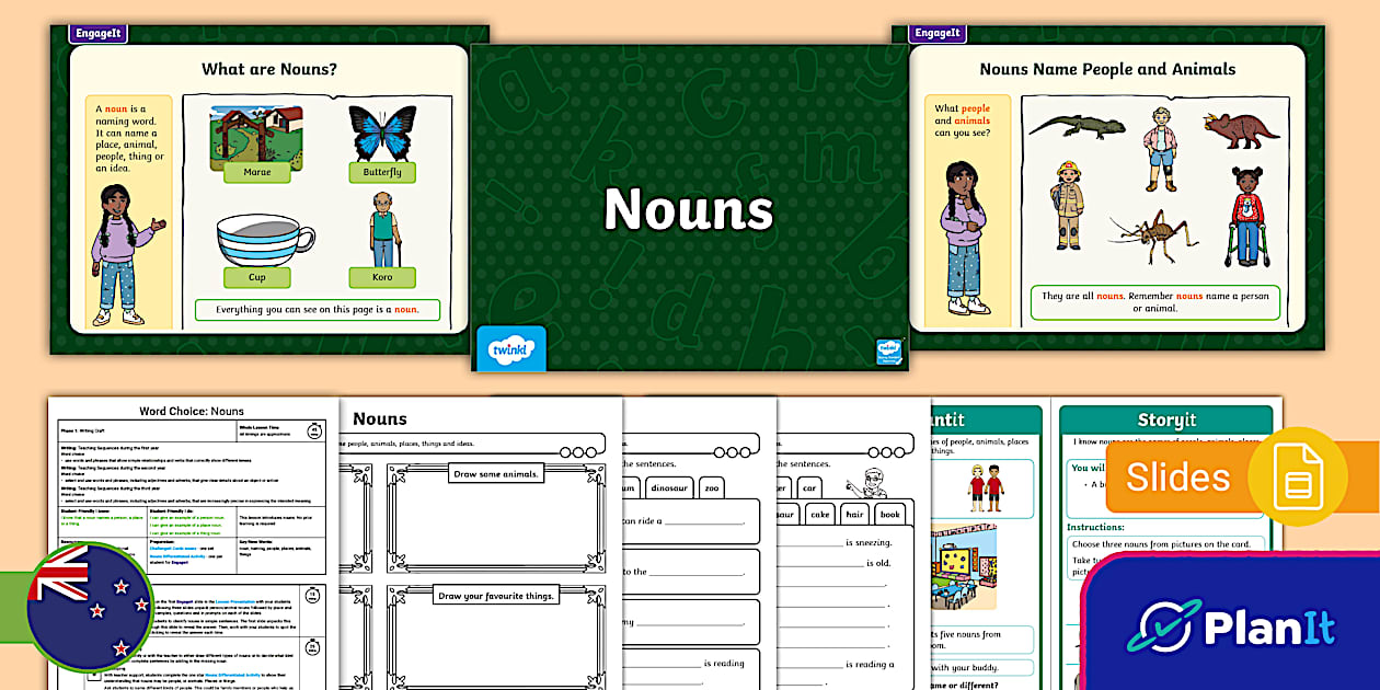 Phase 1 Writing: Word Choice: Nouns (teacher made) - Twinkl