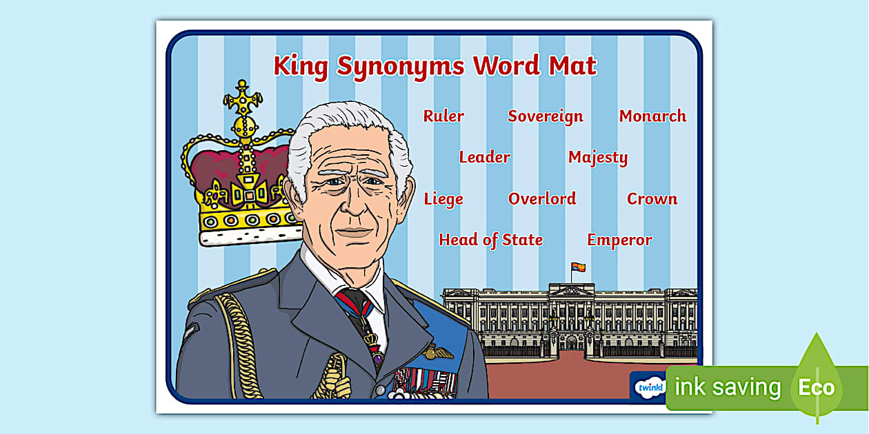 King Synonyms Word Mat (Teacher-Made) - Twinkl