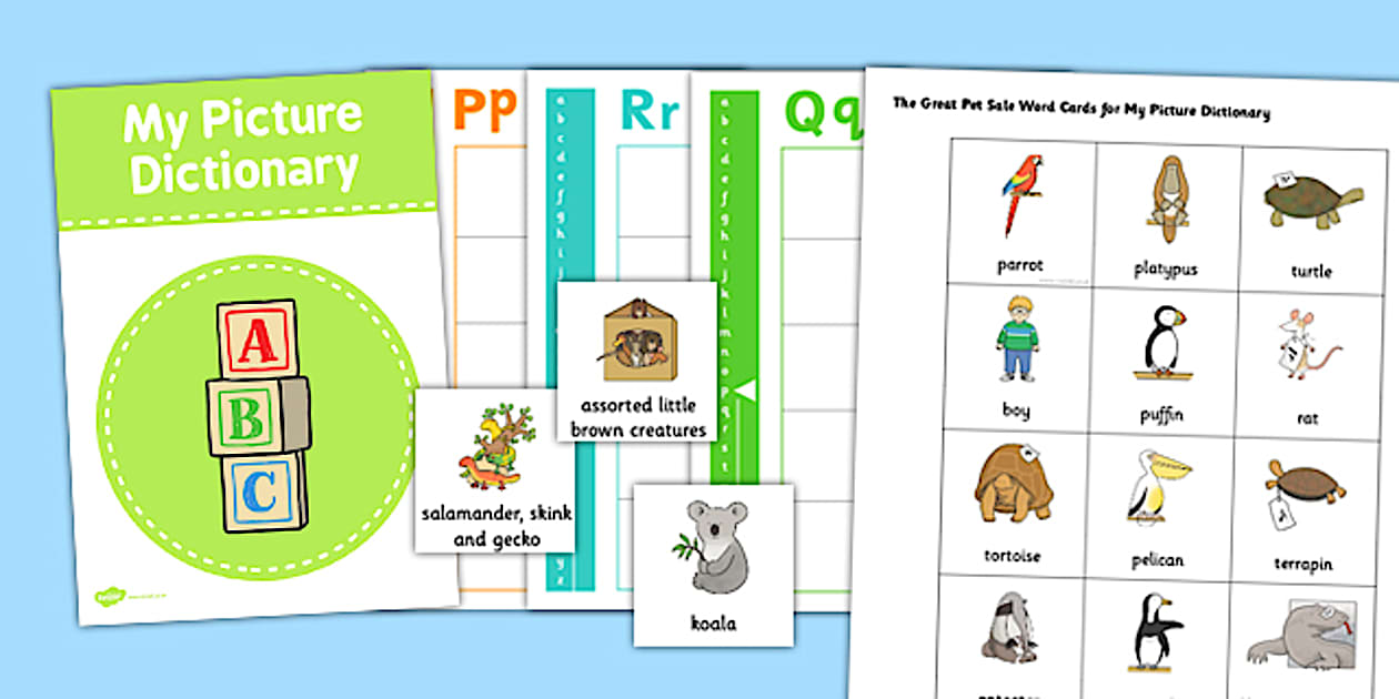 Dyslexic Picture Dictionary and Word Card Set to Support Teaching on ...