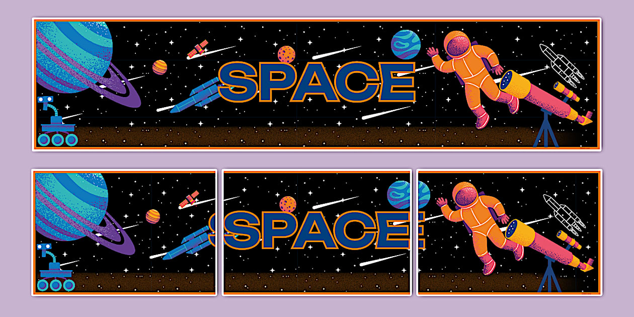 Space Display Banner (teacher made) - Twinkl