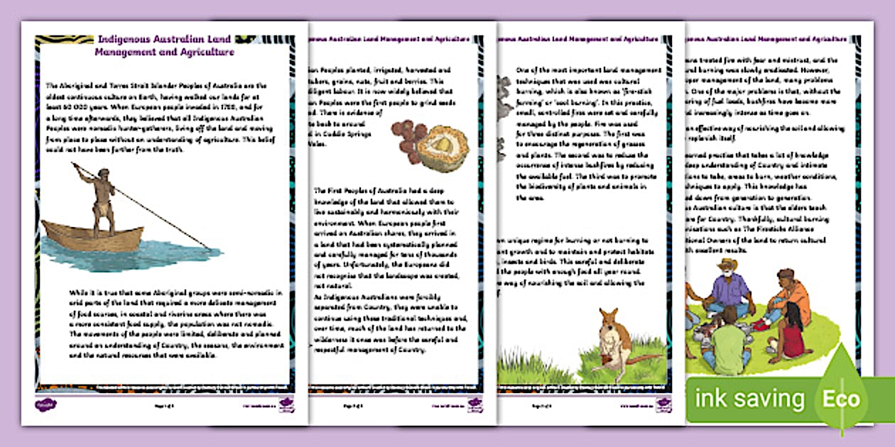 Indigenous Land Management & Agriculture Fact File Australia