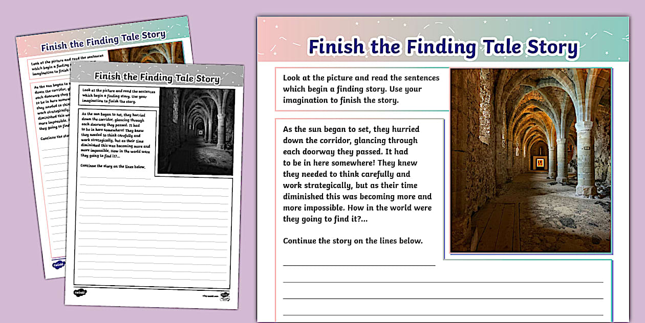 Finish the Finding Tale Story Writing Template