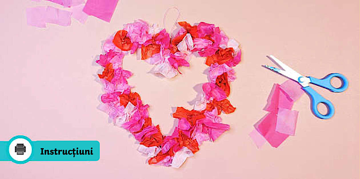 Coroniță în formă de inimă – Activitate practică