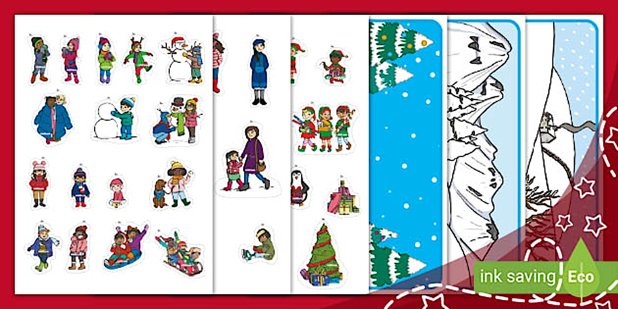 Make a Christmas Scene Activity (teacher made) - Twinkl