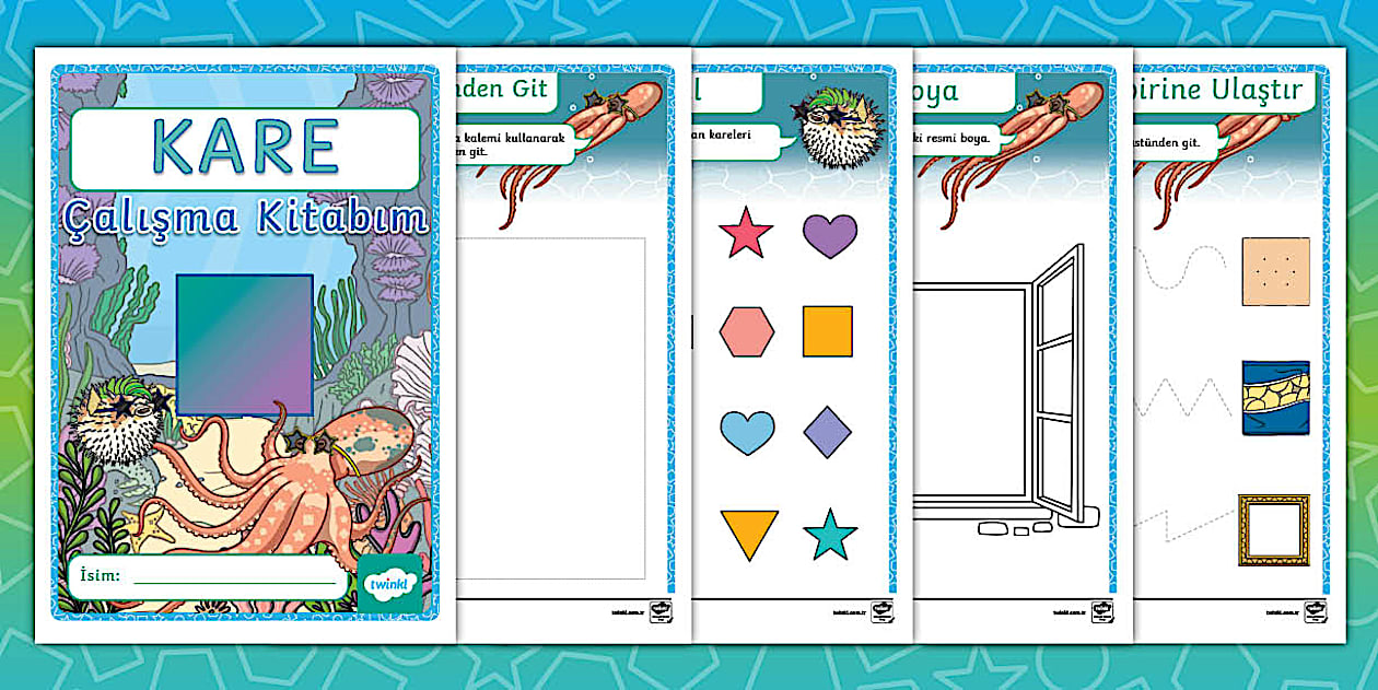 Kare Çalışma Kitabım-Twinkl