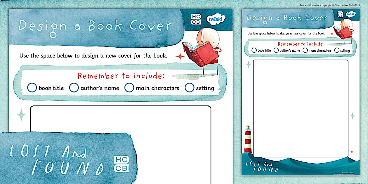 FREE! - Lost and Found: Design a Book Cover (teacher made)