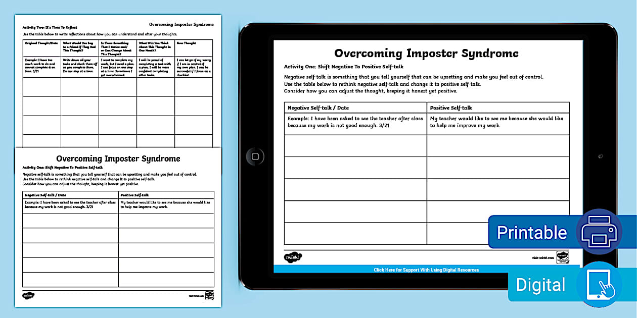 Overcoming Imposter Syndrome PDF | Twinkl USA (teacher made)