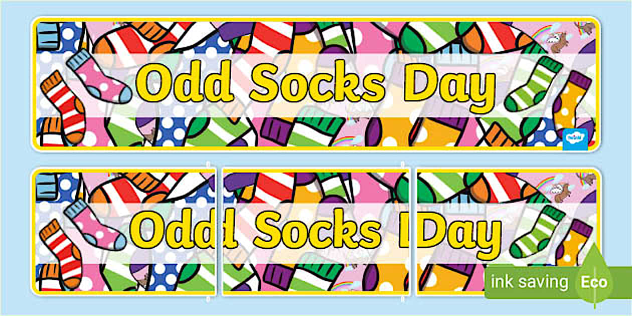 Odd Socks Day Banner | Anti-Bullying Week Resources - Twinkl