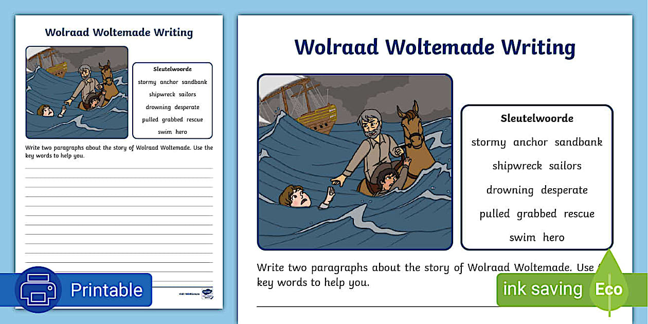 Wolraad Woltemade Writing Activity | Foundation Phase