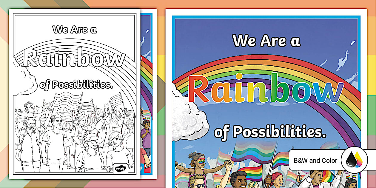 Rainbow of Possibilities Inspirational Poster | Twinkl USA