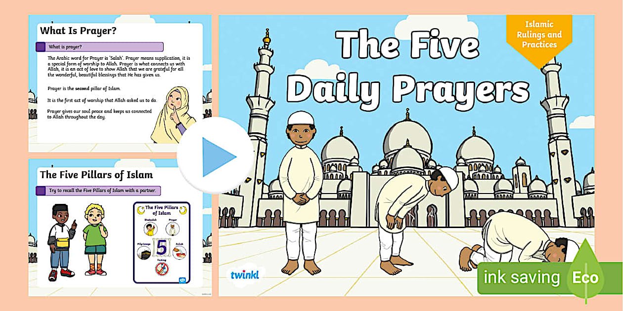 The Five Daily Prayers Presentation (teacher made) - Twinkl