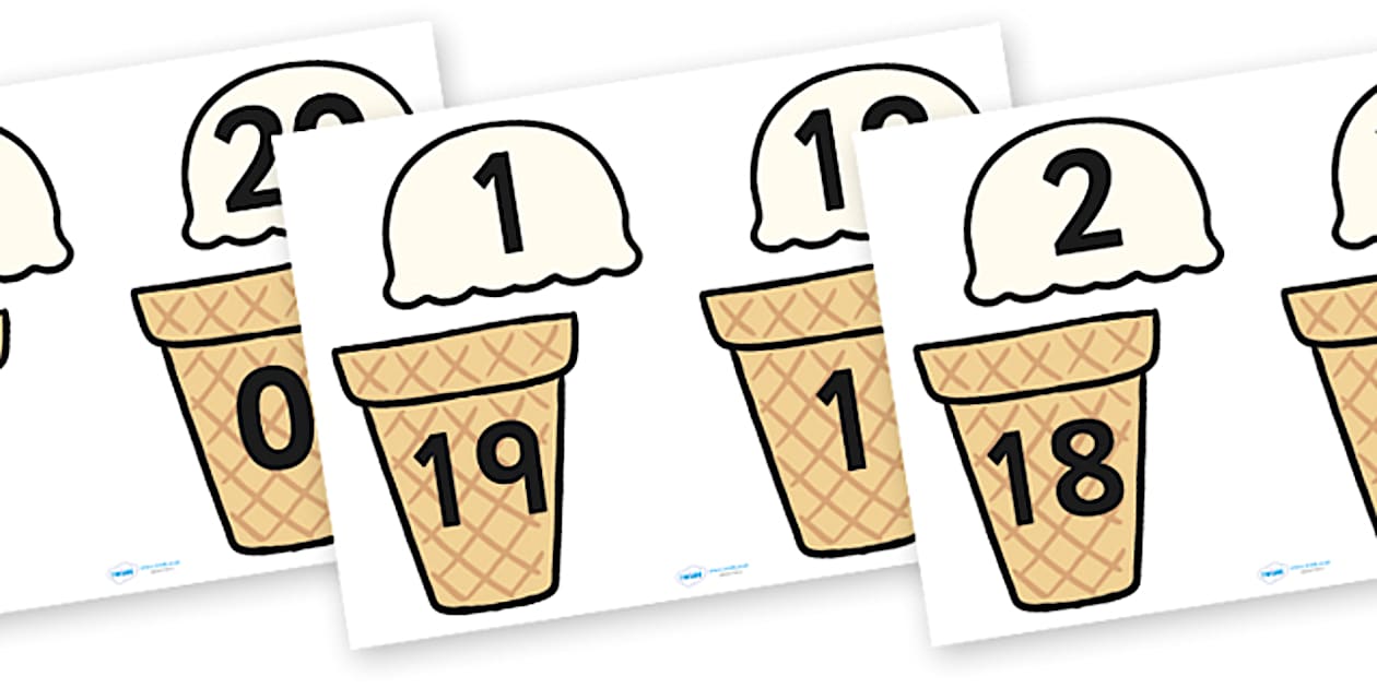 Editable Ice Cream Number Bonds of 20 (teacher made)