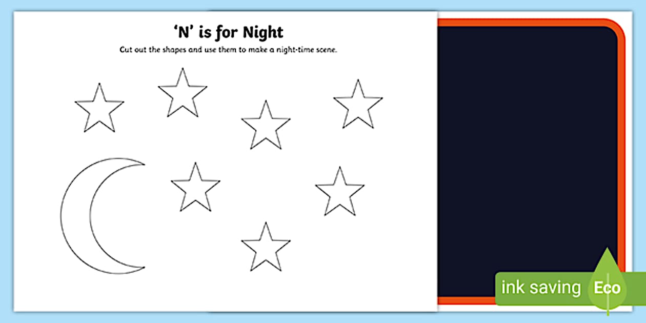 VIC 'N' Is for Night Craft (teacher made) - Twinkl