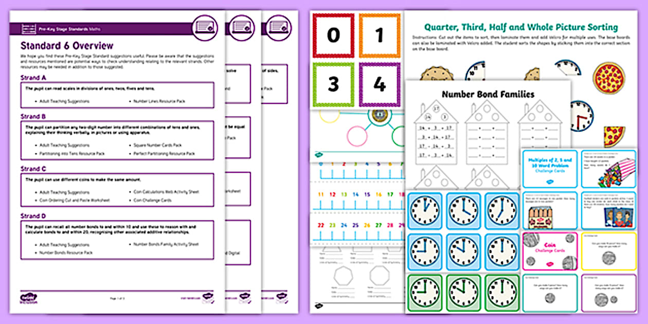 Pre-Key Stage Standards Maths Standard 6 Complete Resource Pack