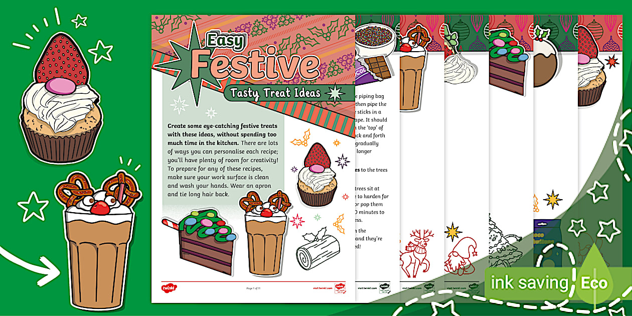 Easy Festive Tasty Treat Ideas (Ages 5 - 7) (teacher made)
