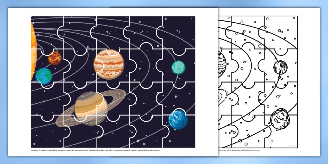 The Planets Jigsaw Puzzle - Twinkl Science (teacher made)