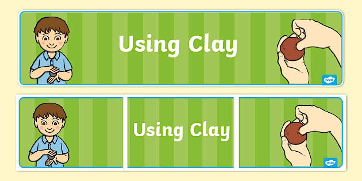 Using Clay Banner - Primary Resources - Twinkl