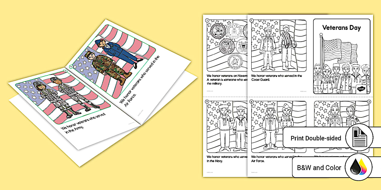 Veterans Day Emergent Reader | Twinkl (teacher made)