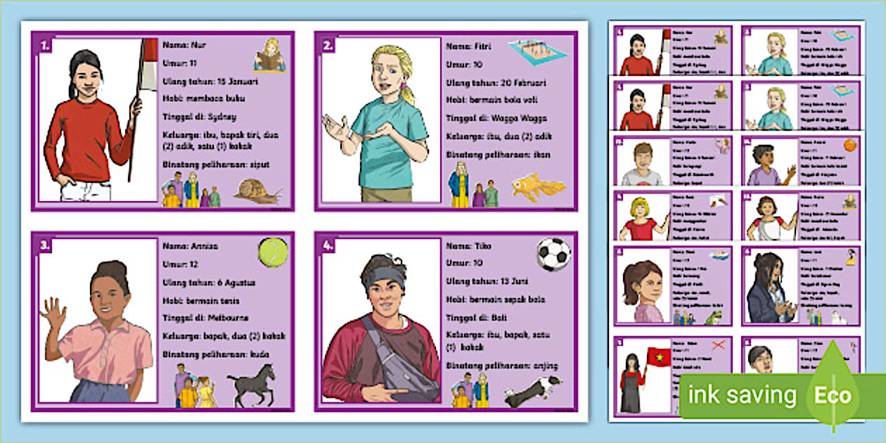 Indonesian Character Cards Set 2 (teacher made) - Twinkl