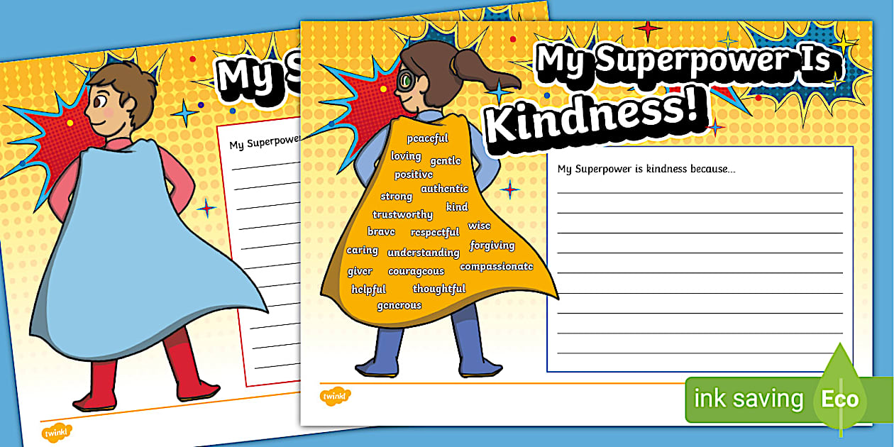 My Superpower Worksheet - F-2 (teacher made) - Twinkl