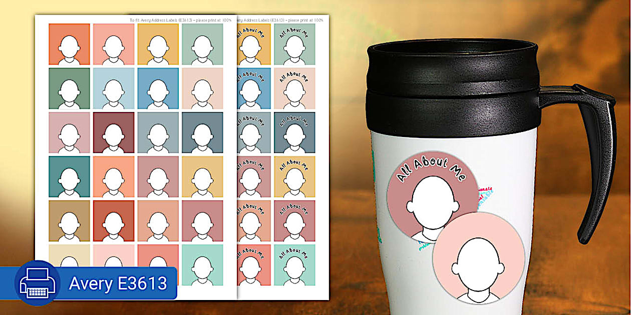 All About Me | Mindfulness Colouring | Neutral Colours | Blank Face ...