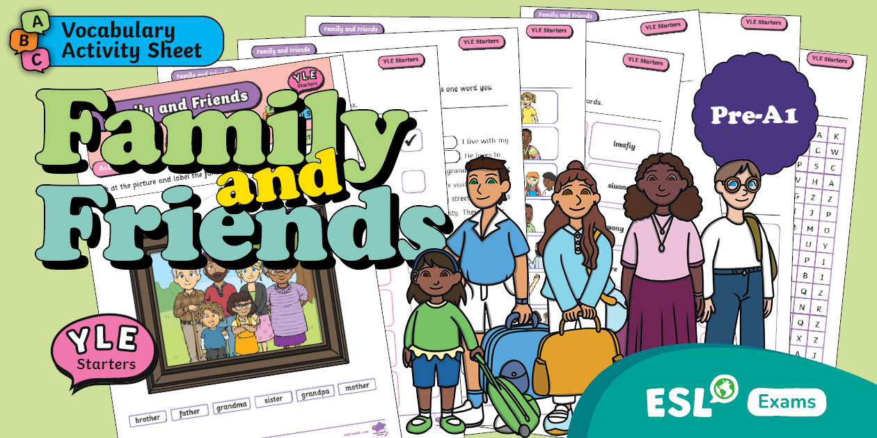 YLE Starters - Family & Friends Activity Sheet