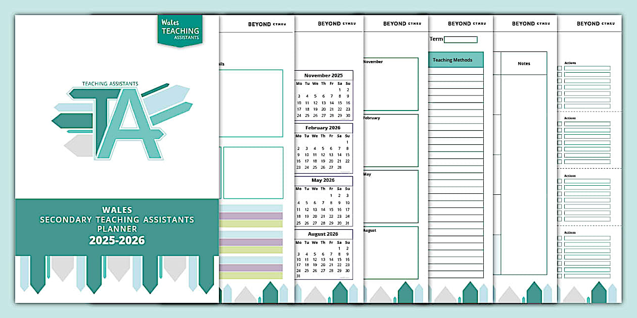 Wales Secondary Teaching Assistant Planner