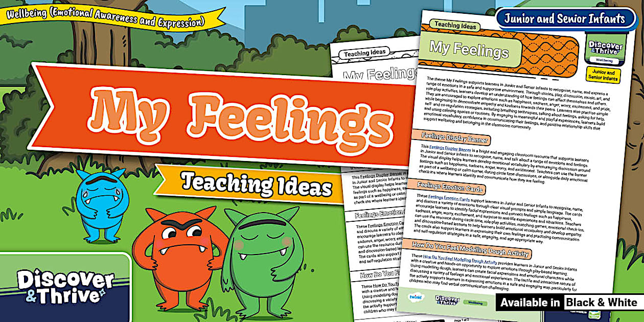 My Feelings Teaching Ideas Junior and Senior Infants
