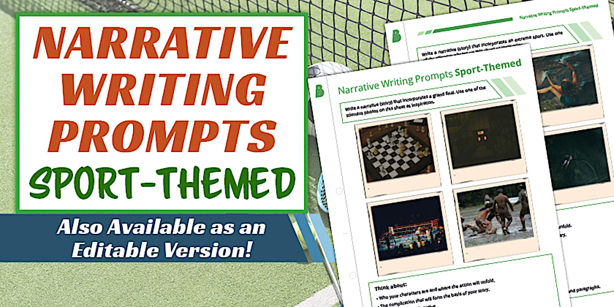 Narrative Writing Prompts Sport-Themed