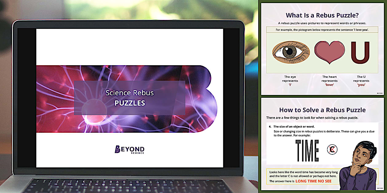 Science Rebus Puzzles (Teacher-Made) - Twinkl