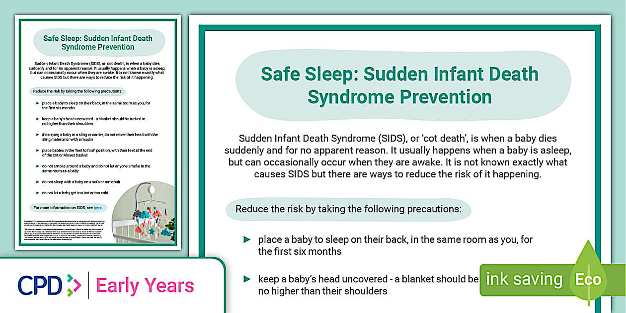 Safe Sleep: Sudden Infant Death Syndrome Prevention (SIDS)