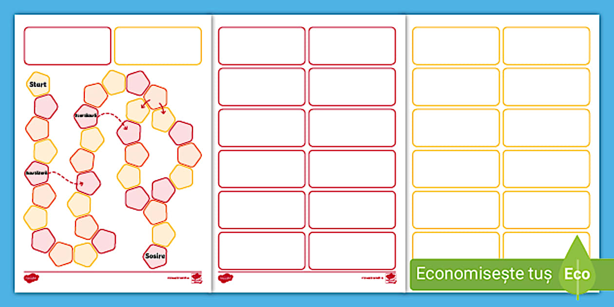 Fă-ți propriul joc! – Model pentru tabla de joc - Twinkl