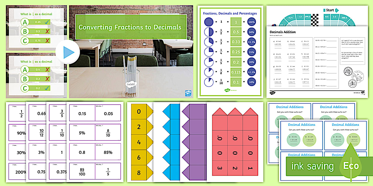 Decimals Catch-Up Resource Pack (teacher made) - Twinkl
