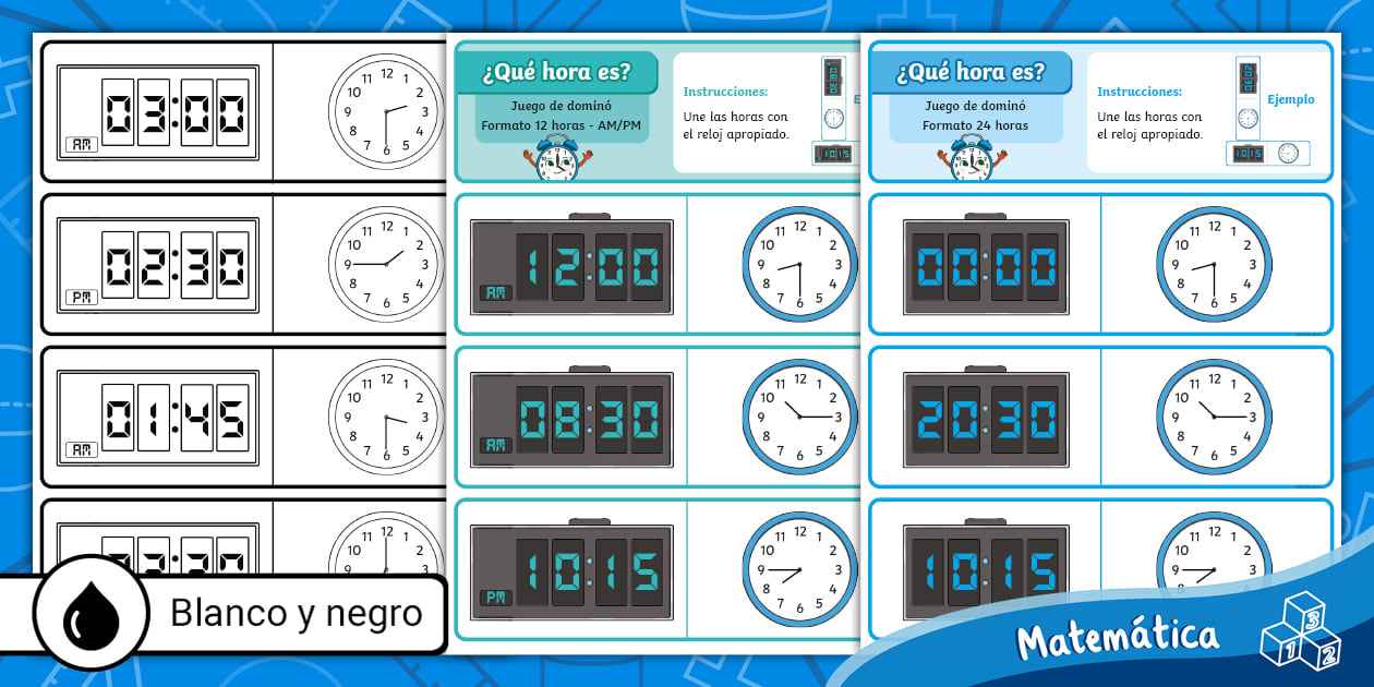 Dominó | Leer | Hora | (teacher made) - Twinkl