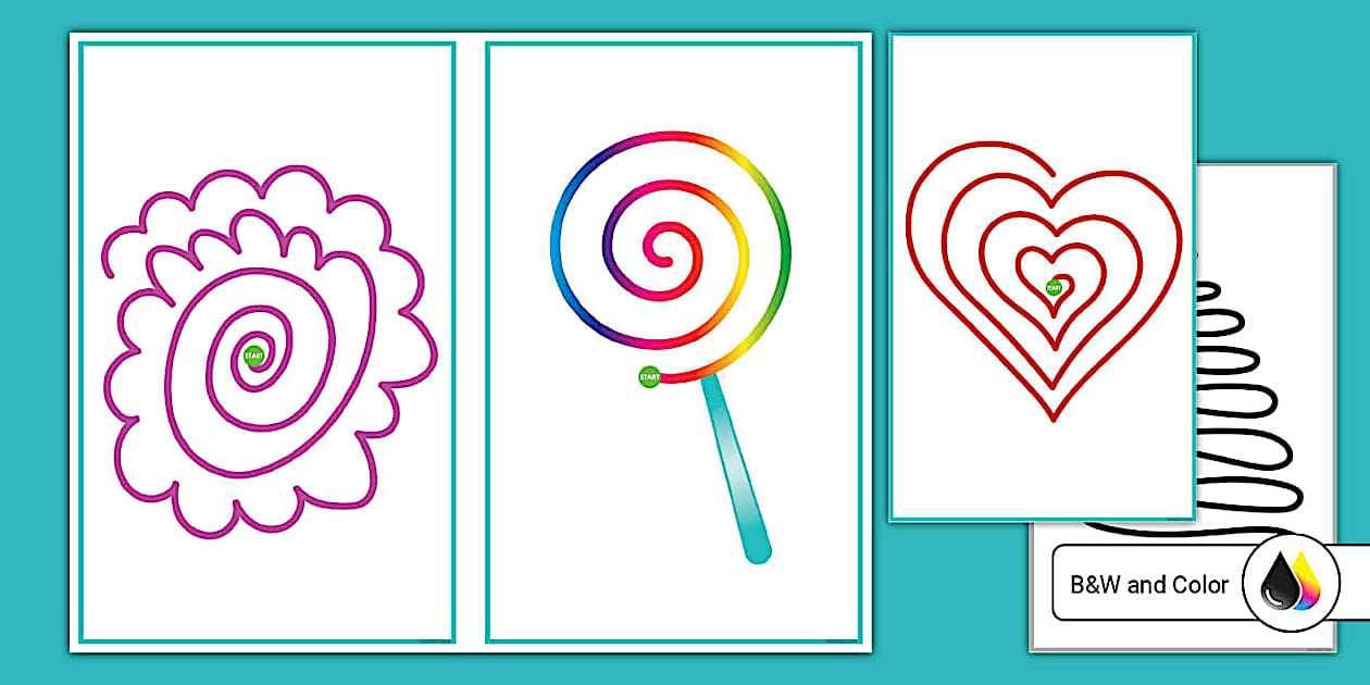 Finger Tracing Calming Cards | Special Ed Resource | Twinkl